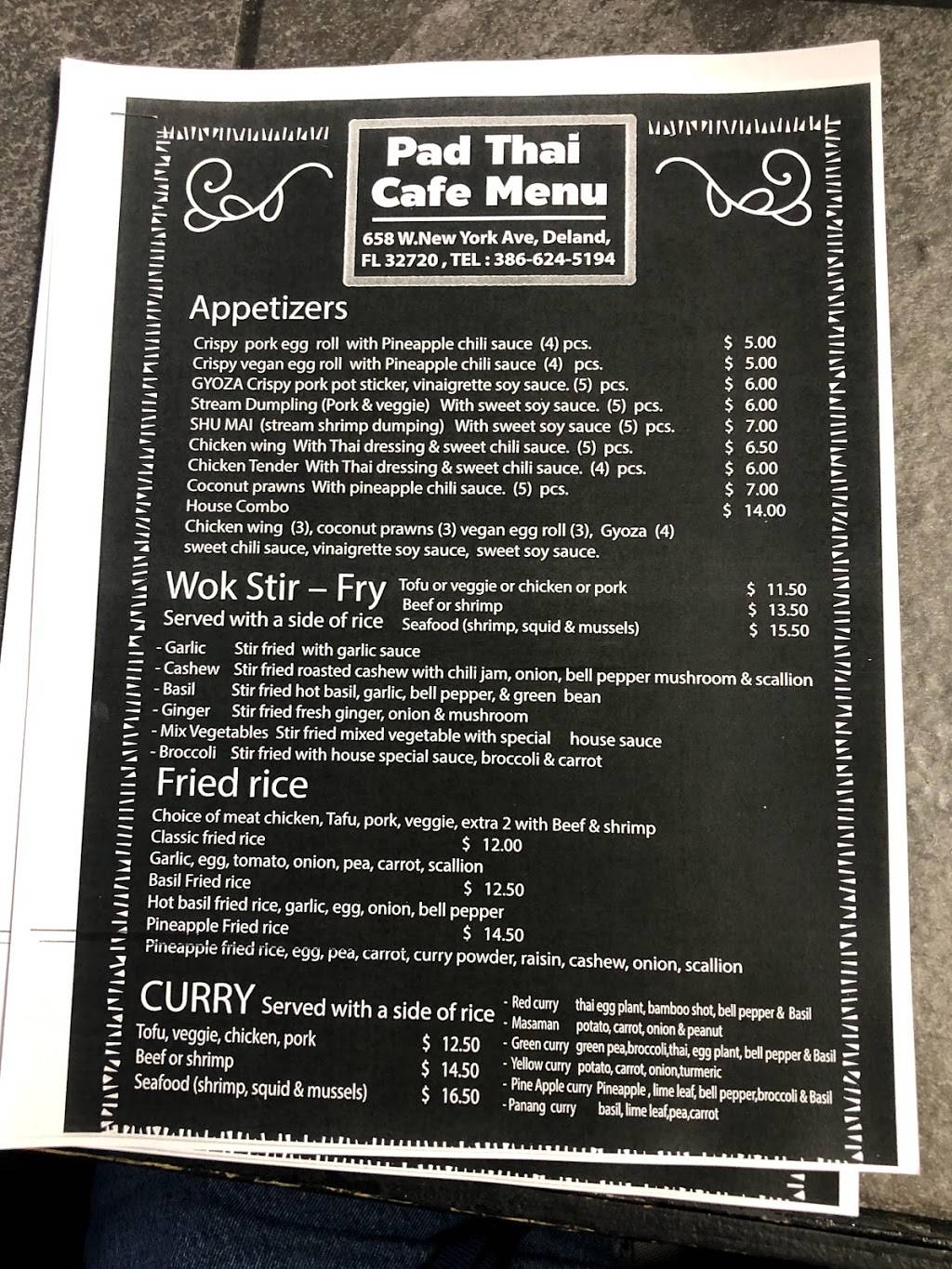 Pad Thai Cafe Restaurant 636 W New York Ave DeLand FL 32720 USA Pad Thai Cafe Restaurant 636 W New York Ave DeLand FL 32720 USA